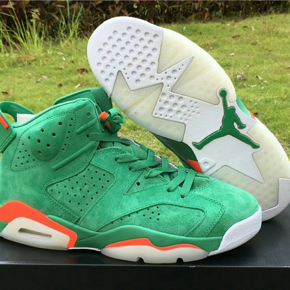 Jordan | Shoes | Jordan Green Suade Gatorade 6s | Poshmark